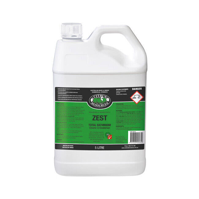 ZEST Total Washroom Cleaner 5L – Northland Cleaning Supplies